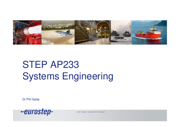 (PDF) AP233 Deployment - STEP AP233 Systems Engineering.