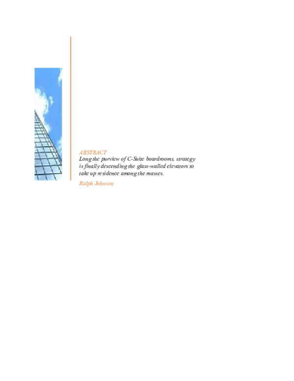 (DOC) The Continuous Evolution of Corporate Strategy