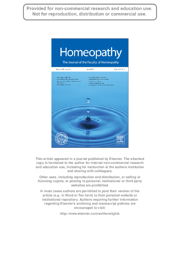 (PDF) Anti-rheumatoid and anti-oxidant activity of the Homeopathic drug ...