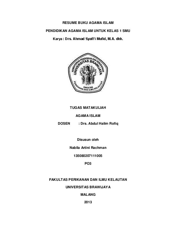 (DOC) RESUME BUKU AGAMA ISLAM