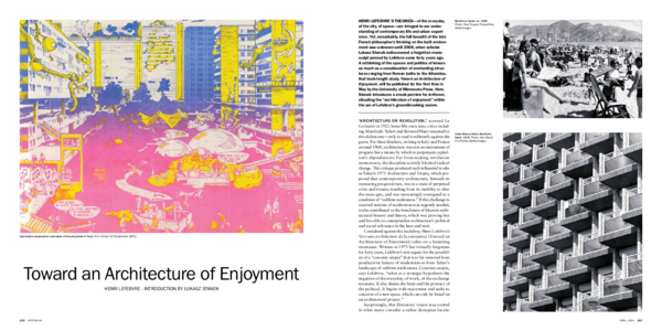 (PDF) Henri Lefebvre's Toward an Architecture of Enjoyment