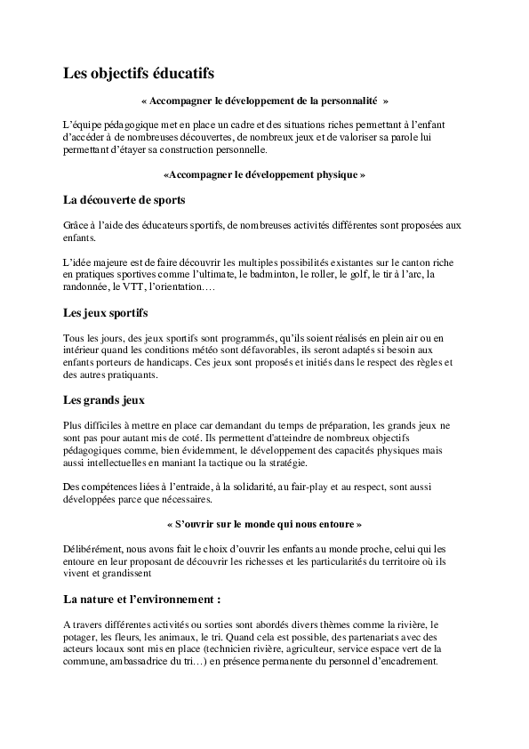 (DOC) Les objectifs educatifs