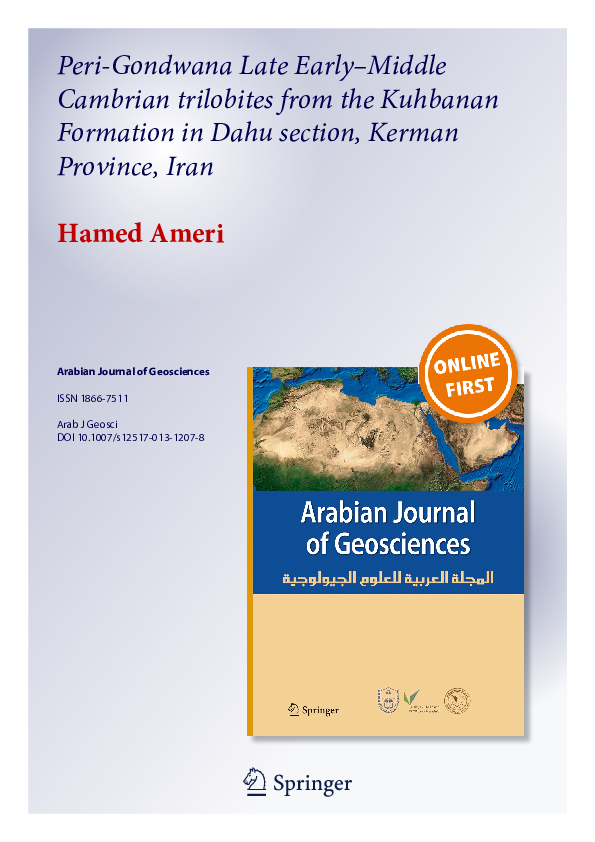 (PDF) Peri-Gondwana Late Early–Middle Cambrian trilobites from the ...