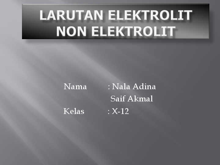 (PPT) Larutan-elektrolit