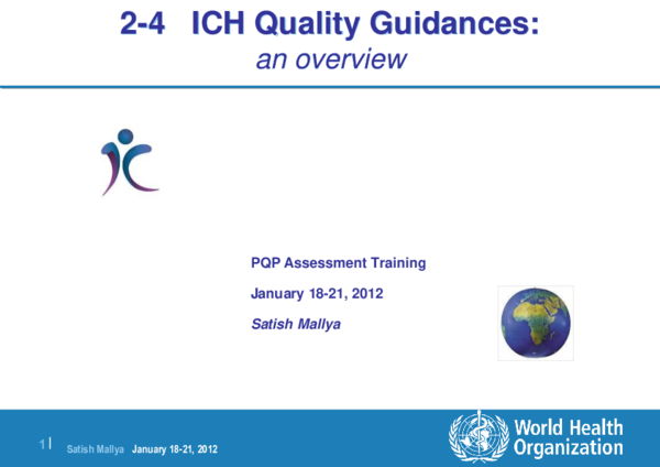 (PPT) 2-4 ICH Overview