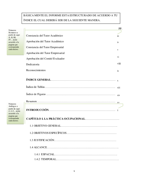 Doc 4 Estructura Del Informe De Pasantias Franco Arzolay