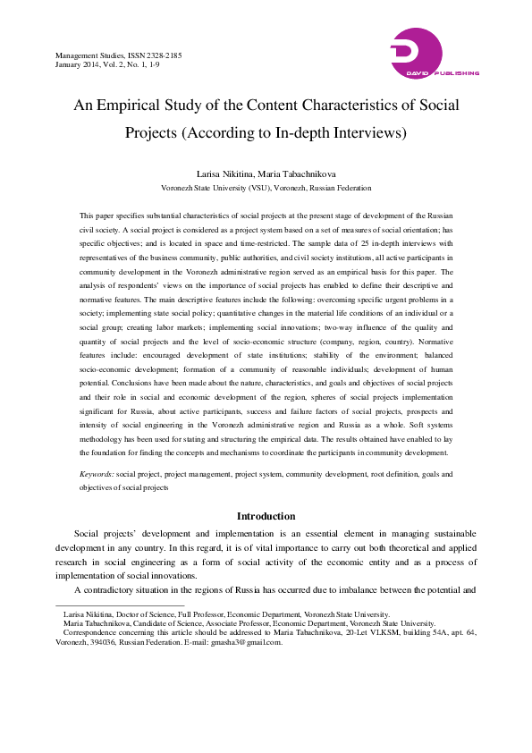 (PDF) An Empirical Study of the Content Characteristics of Social ...