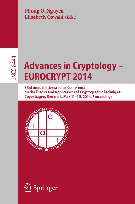 (PDF) Advances in Cryptology – EUROCRYPT 2014