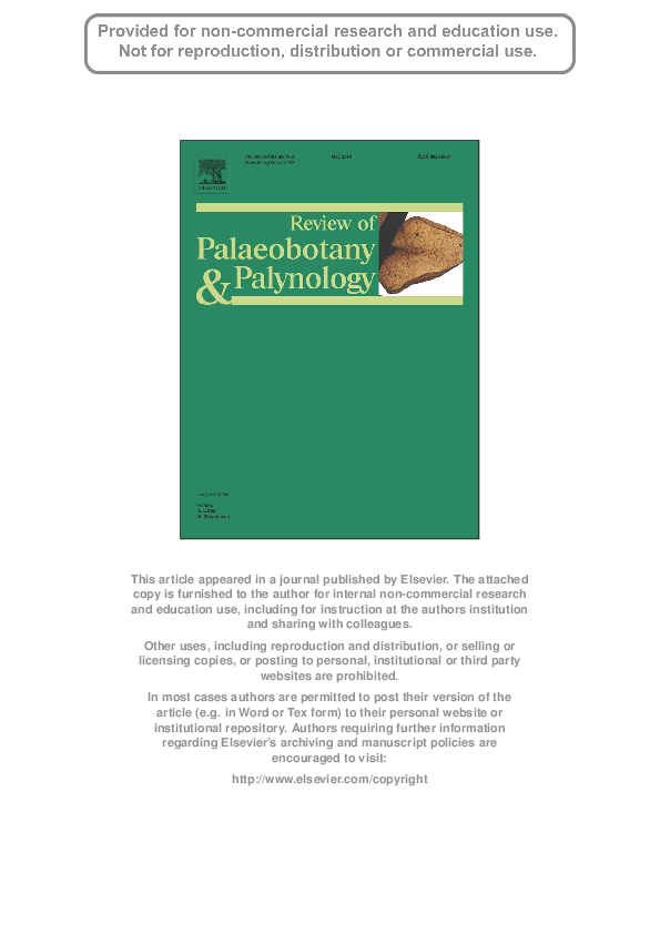 (PDF) Pollen morphology, ultrastructure and taphonomy of the ...