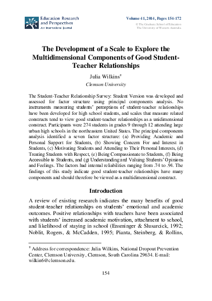 (PDF) The Development of a Scale to Explore the Multidimensional Components of Good Student ...
