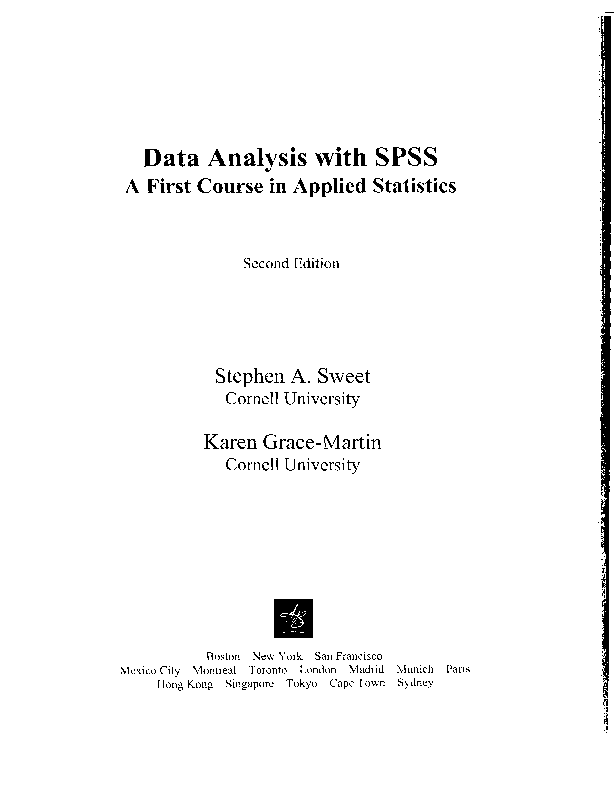 (PDF) Data analysis
