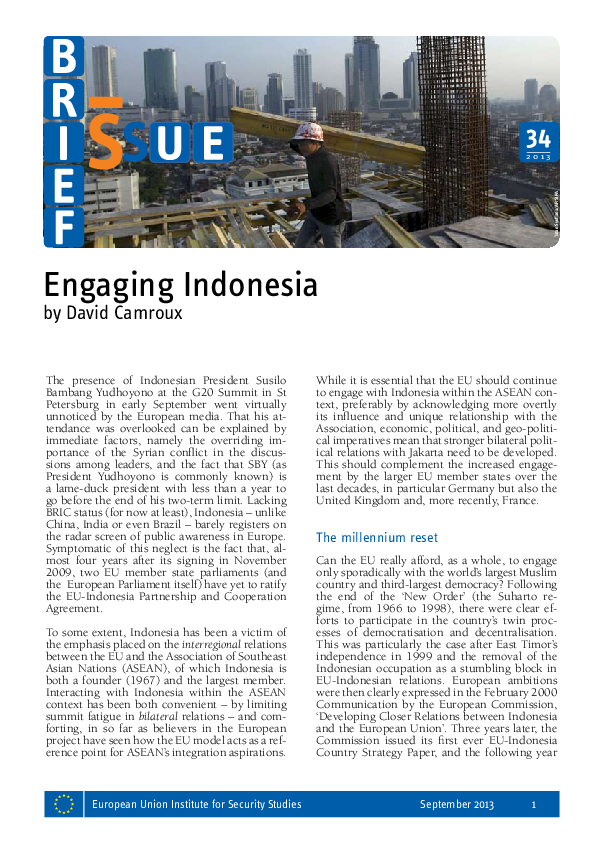 (PDF) European Union Institute for Security Studies