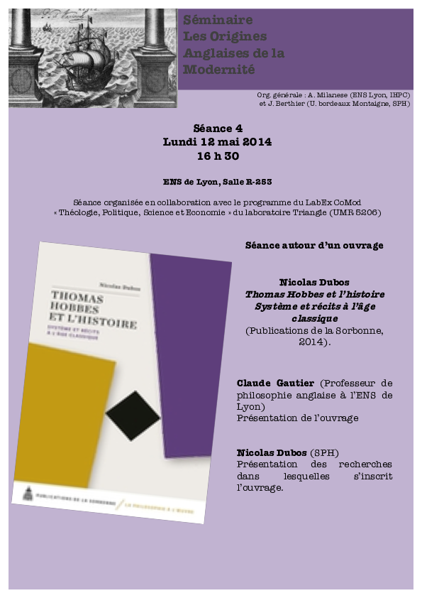 (PDF) 12 / 05/ 14 - 16h30 - Séance autour du livre de N. Dubos, "Thomas ...