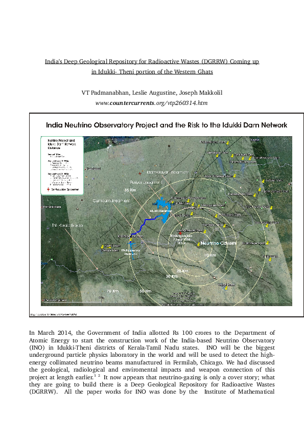 India's Deep Geological Repository for Radioactive Wastes (DGRRW ...