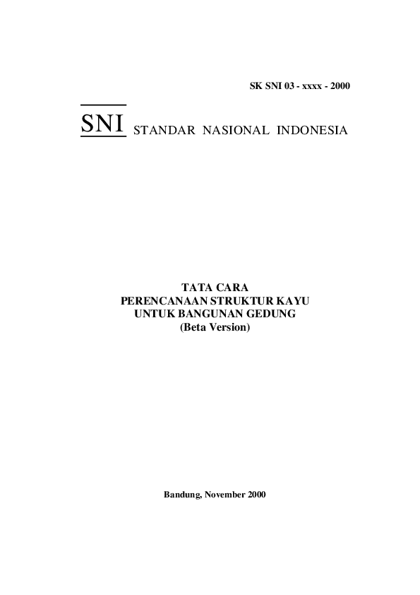 (PDF) SK SNI 03 -xxxx -2000 STANDAR NASIONAL INDONESIA SNI