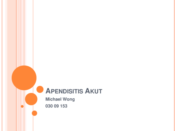 (PPT) Appendicitis Akut