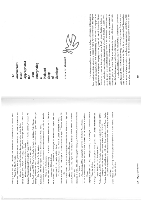 (PDF) The Amanuenses Have Appropriated the Text: Interpreting a Nahuatl ...