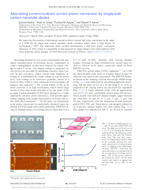 (PDF) Alternating current-to-direct current power conversion by single ...