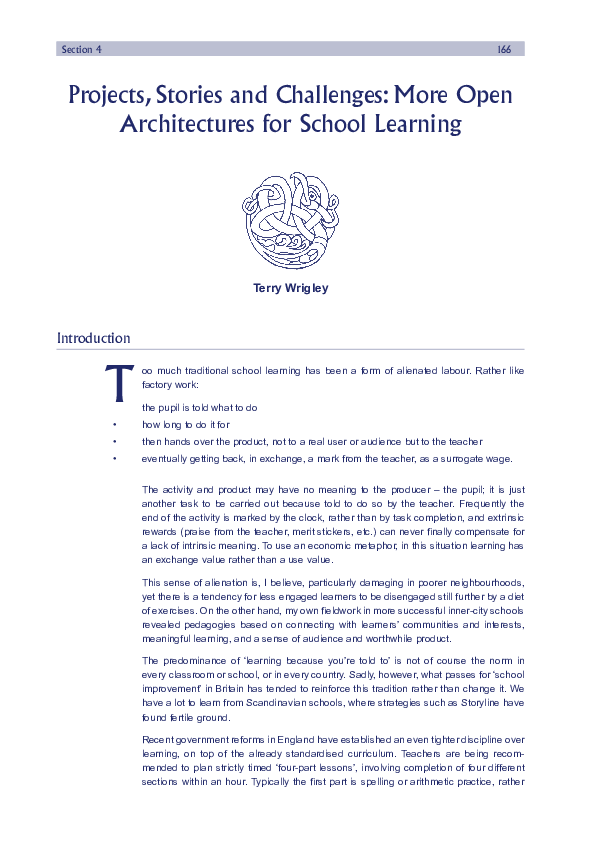 (PDF) Project, stories and challenges: more open architectures for ...