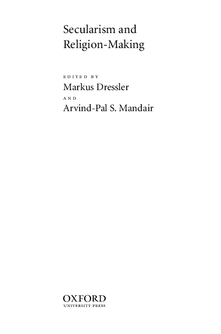 (PDF) Making Religion Through Secularist Legal Discourse: The Case of ...