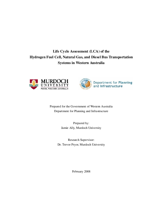 (PDF) Fuel Cell LCA report