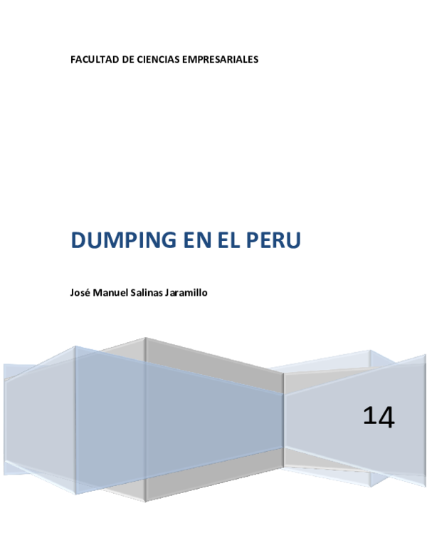 (DOC) DUMPING EN EL PERU