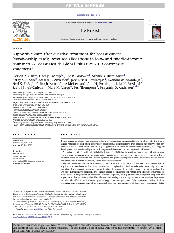 (PDF) 2013 BHGI-Survivorship SCQOL Breast Elect