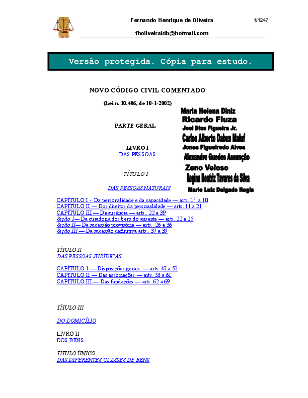 (PDF) Codigo civil comentado - maria helena diniz - doutrina - ja ...
