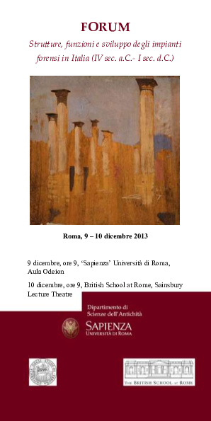 (PDF) Spazi forensi nelle Regiones IX e XI / Roman Fora in the Regiones ...