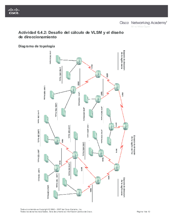(PDF) CCNA Exploration Conceptos y protocolos de enrutamiento: VLSM y CIDR