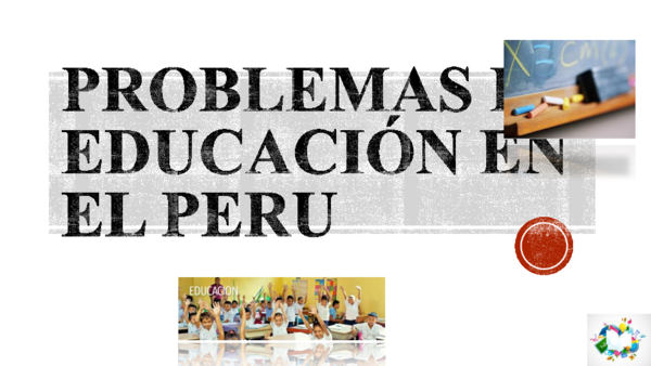 (PPT) Problemas de educacion en el peru