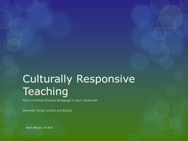 (PPT) Culturally Responsive Teaching