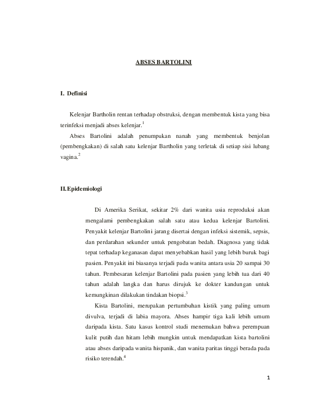 (DOC) ABSES BARTOLINI refarat