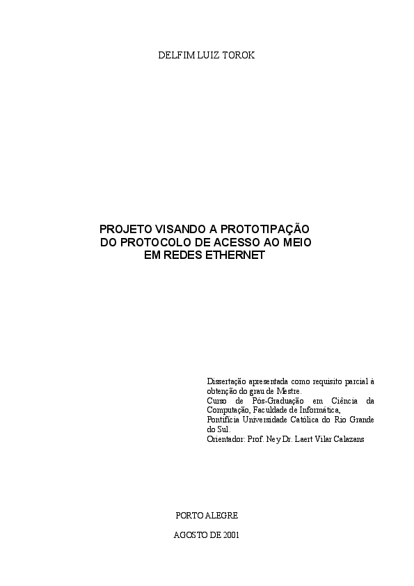 Pdf Design For Prototyping Of The Medium Access Protocol In Ethernet Networks