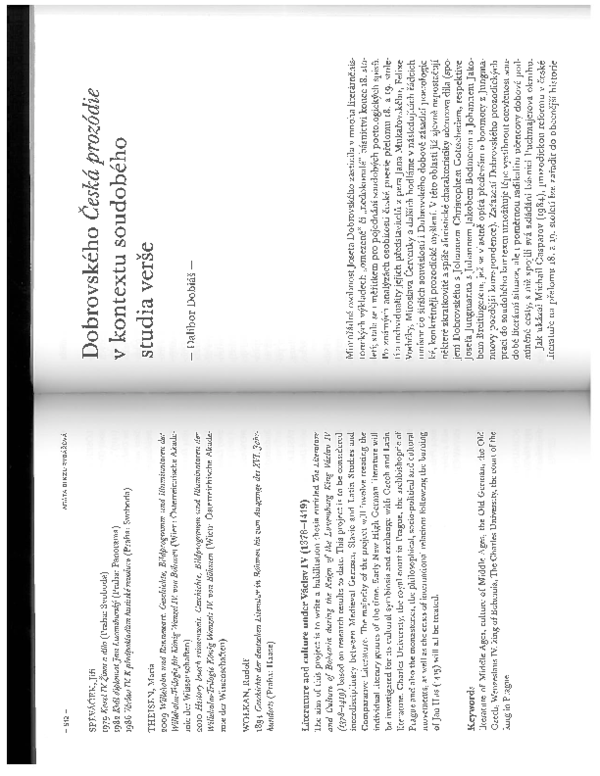 (PDF) Dobrovského Česká prozódie v kontextu soudobého studia verše, in ...