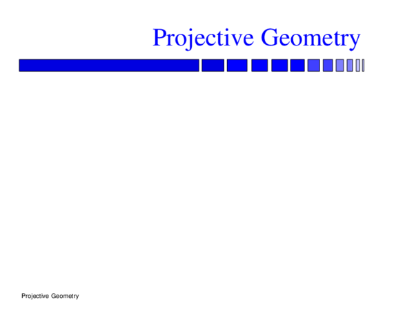 (PDF) Projective Geometry