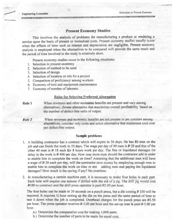 (PDF) Present economy studies