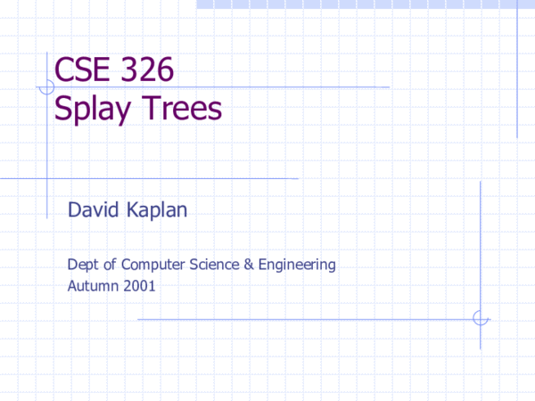 (PPT) Splay Trees