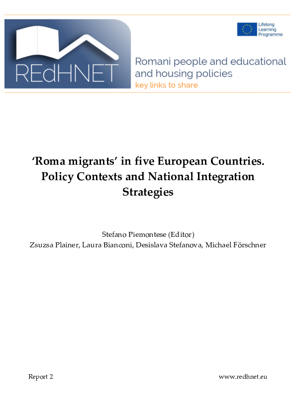 (PDF) ‘Roma migrants’ in five European Countries. Policy Contexts and ...