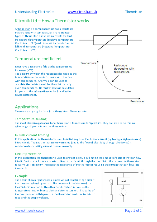 (PDF) How a thermistor works