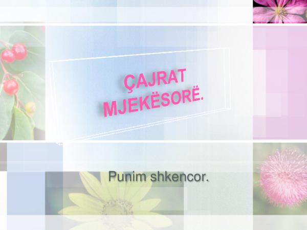 (PPT) ÇAJRAT MJEKËSORË