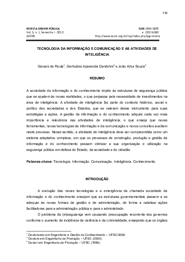 (PDF) TECNOLOGIA DA INFORMAÇÃO E COMUNICAÇÃO E AS ATIVIDADES DE