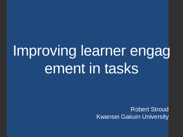 (PPT) Improving Learner Engagement in Tasks