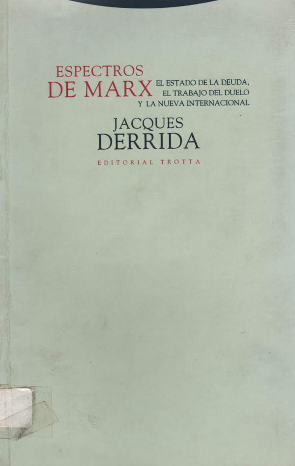 (PDF) Derrida - Espectros de Marx