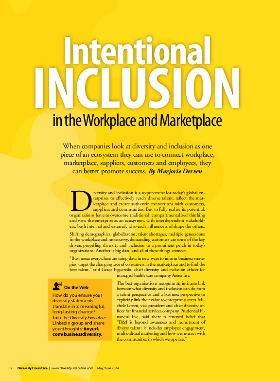 (PDF) Intentional Inclusion in the Workplace and Marketplace