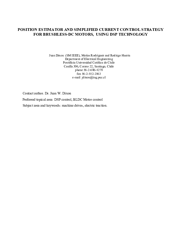 (PDF) Position estimator and simplified current control strategy for ...