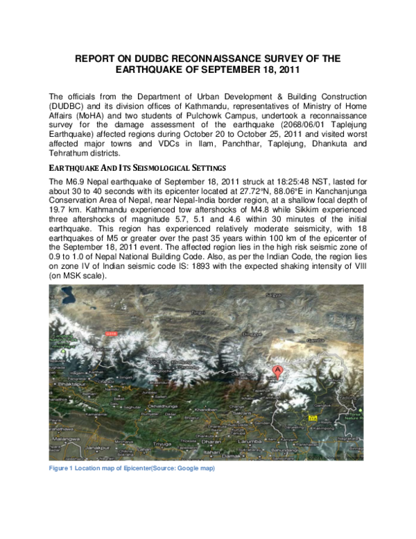 (DOC) EQ damage assessment report