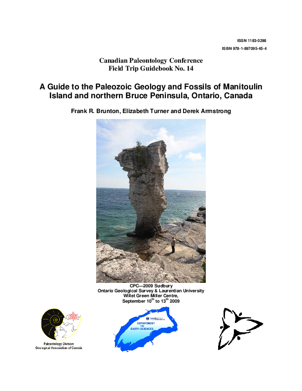 (PDF) A Guide to the Paleozoic Geology and Fossils of Manitoulin Island ...
