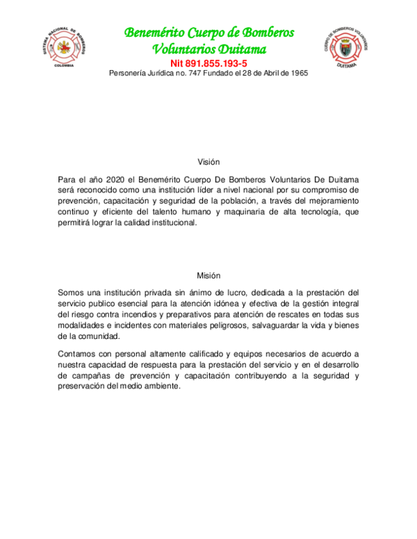 (DOC) 03 mision vision politica de calidad