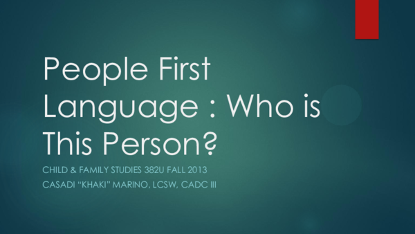 (PPT) People First Language